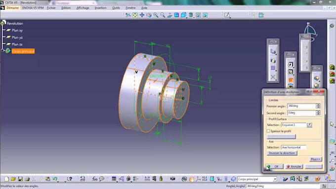 Design 2d and 3d models using catia by Sbinsaf | Fiverr