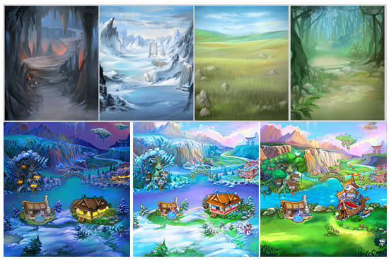 Do in game background, mini map for your game by Thierrynguyen08 | Fiverr