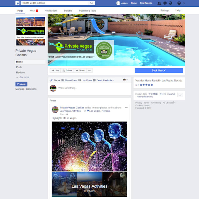 Create your vacation rental facebook page by Holidayhouse | Fiverr