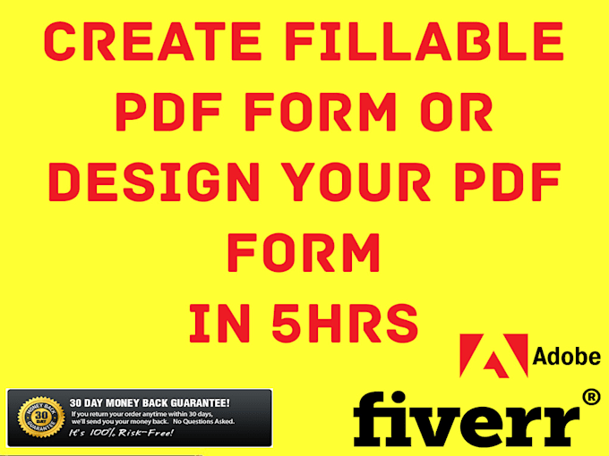 Edit pdf, create fillable pdf form 5hrs by For_loop_code | Fiverr