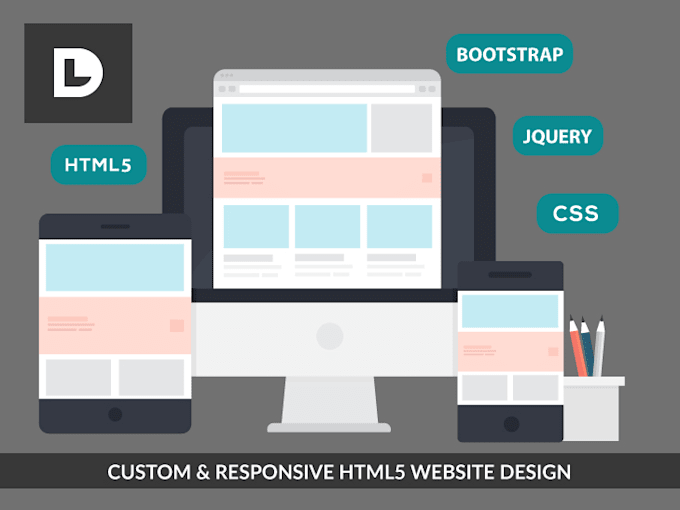 Design responsive html5 custom website using bootstrap by Dannylanding | Fiverr