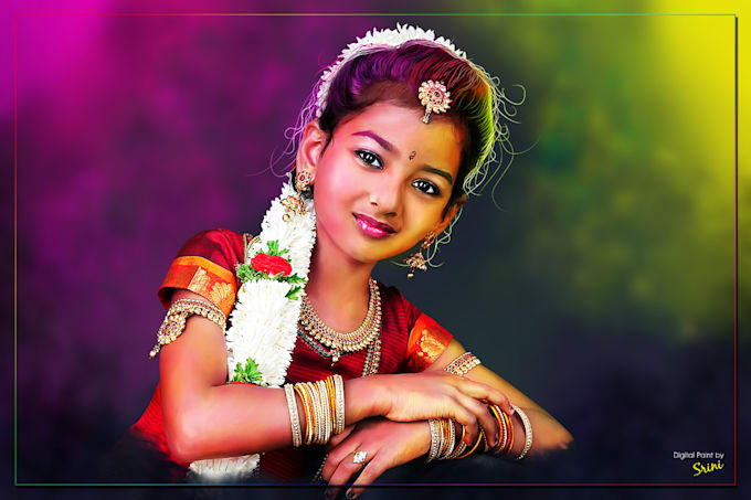 Make your normal photo to digital photo by Srinigraphiclyf | Fiverr