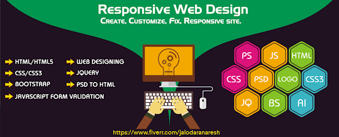 Convert psd to web design by Jalodaranaresh | Fiverr