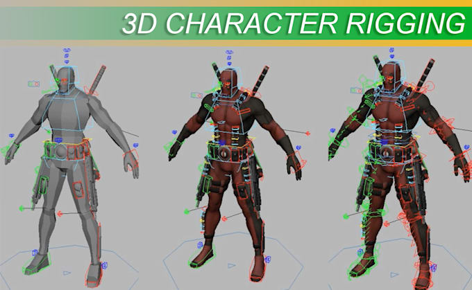 Rig your 3d human characters by Patpetruska | Fiverr