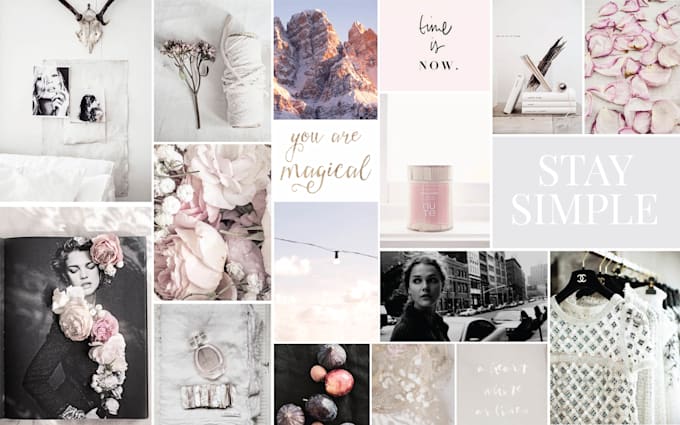 Create an aesthetic mood board for your project by Sunaps | Fiverr