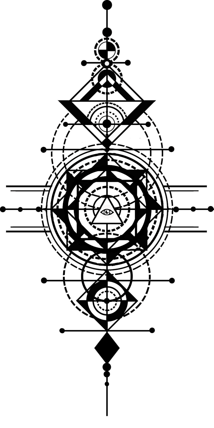 Draw complex geometric patterns by Trashpandacat | Fiverr