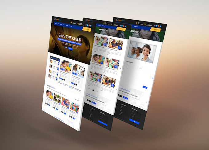 Provide you charity responsive html template by Graetkhan | Fiverr