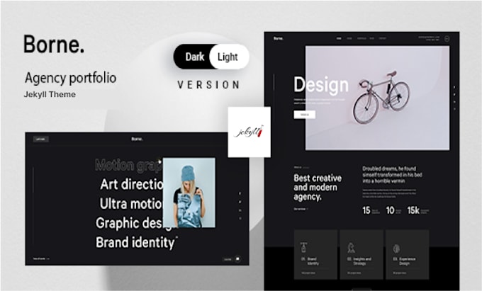 Build a modern static website using jekyll, hosted on github pages or netlify by Developershagor ...