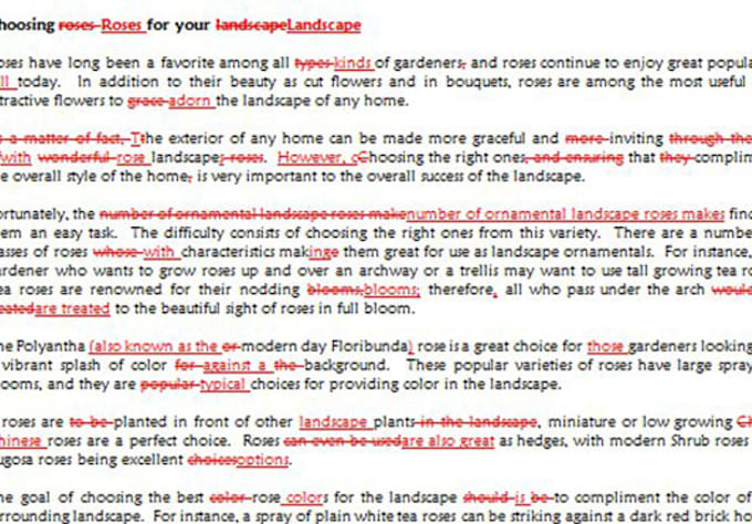 Proofread and edit your 1000 word document for grammar, content, and ...