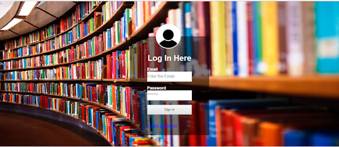 Design library login page by Julia078 | Fiverr