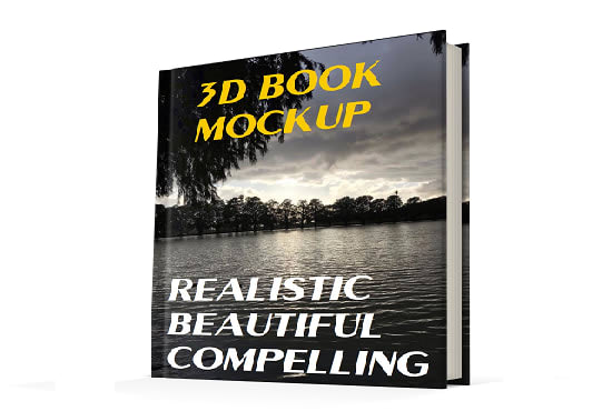 Transform your 2d cover into a 3d book mockup by Fennecservice | Fiverr
