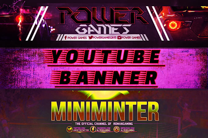 Design a professional youtube banner art by Masbah_mashu | Fiverr