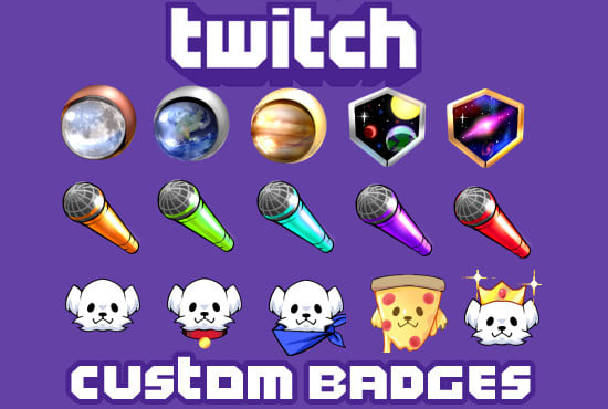 Create custom twitch badges by Knightartist86 | Fiverr