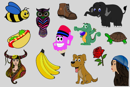 Draw clip art as vector illustration by Charith_dennis | Fiverr