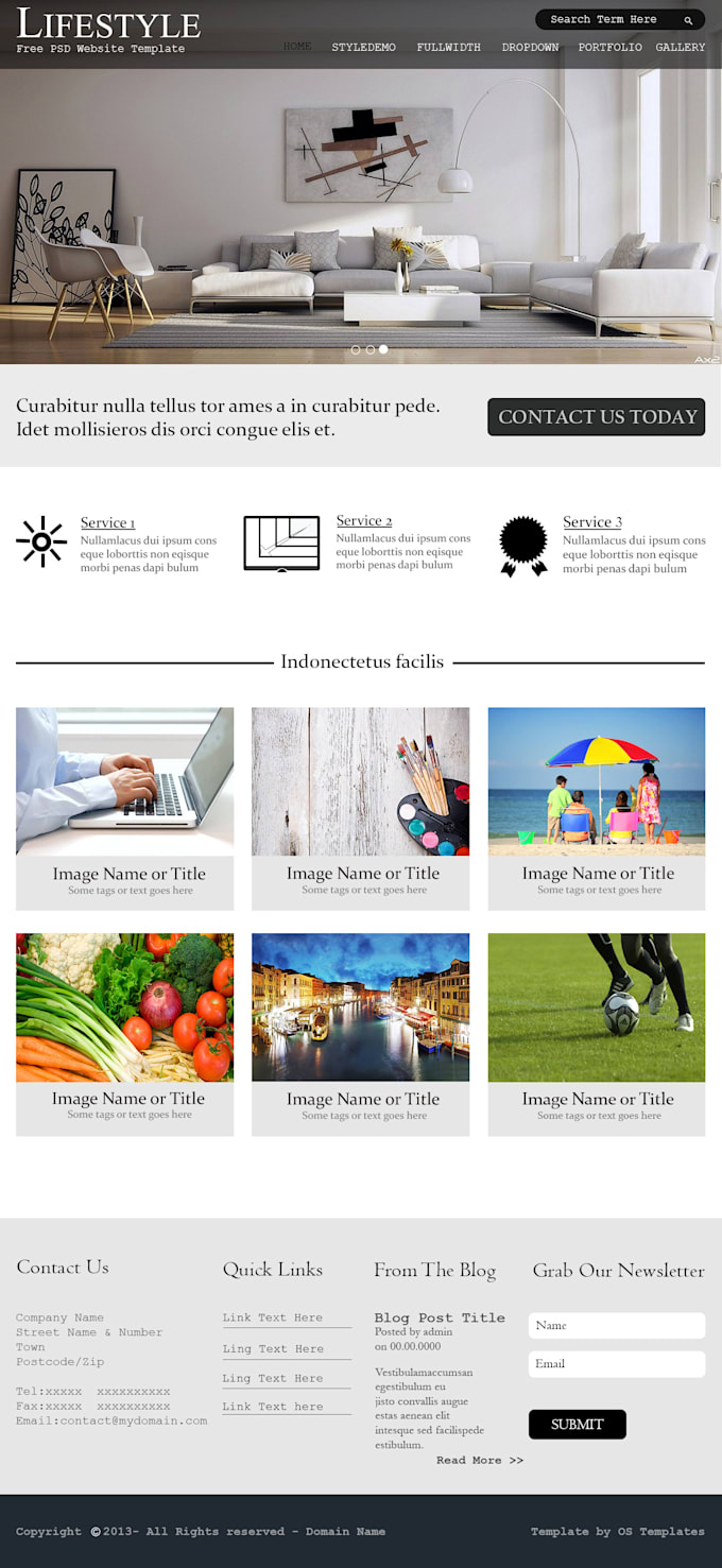 Convert psd to html with bootstrap by H_houtarou | Fiverr