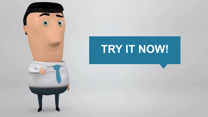 Create a promote business video with my cartoon character animated ...