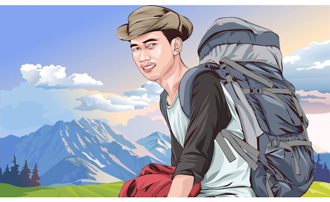 Make amazing vector cartoon from your photo by Mustofadesign | Fiverr