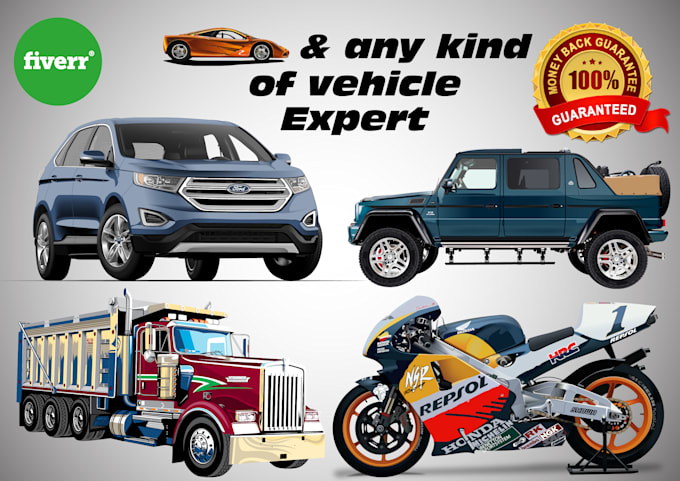 Convert car and any vehicle into vector format within 24 hr by ...