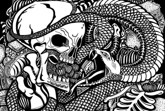 Create an amazing ink illustration for any media by Artkrieg | Fiverr