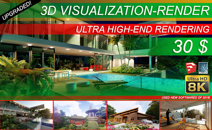 Make render of your 3d building, house, interior, exterior and more by ...