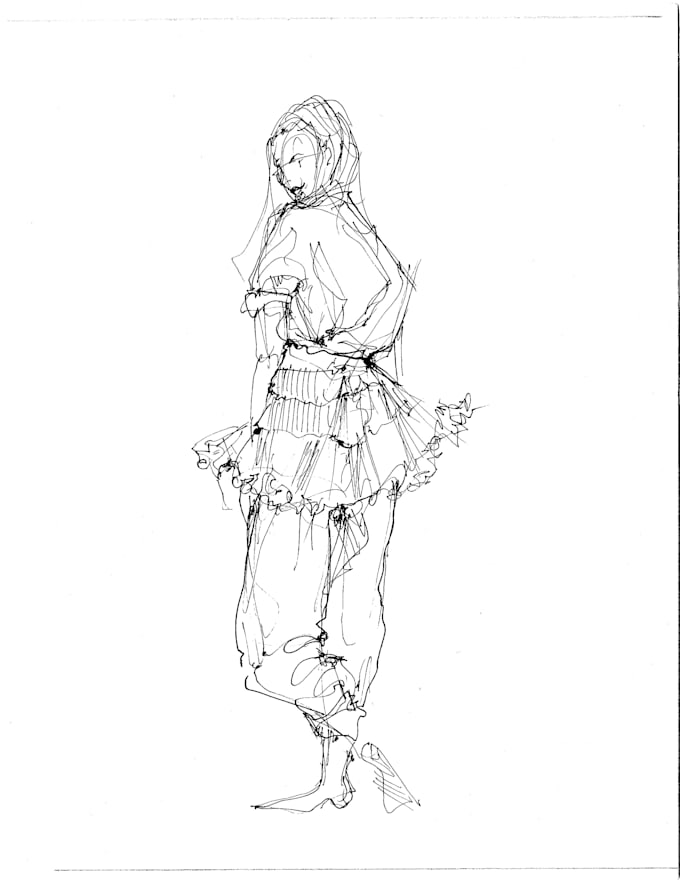 Draw you a custom costume rendering by Haydeeza | Fiverr