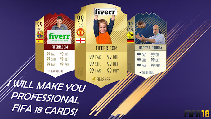 Make you any type of fifa 18 card by Mrcardmaker | Fiverr