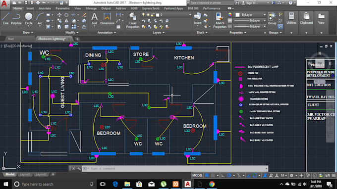 Draw autocad wireframes and electrical wiring for you by Kbit09 | Fiverr