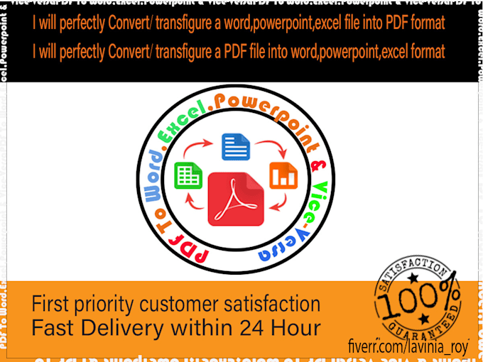 Convert your ms word,excel,ppt files into pdf and vice versa by Lavinia ...