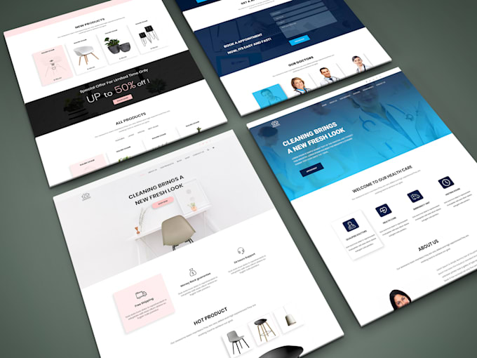 Design creative psd web template by Zannat_uxui | Fiverr