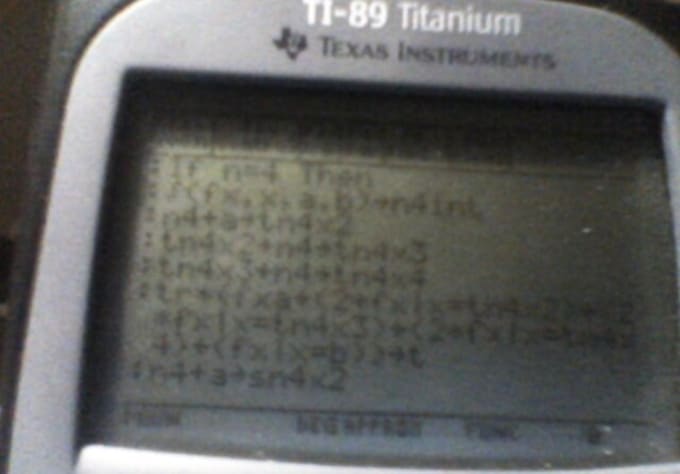 Write a custom program for your graphing calculator by Killgriff | Fiverr