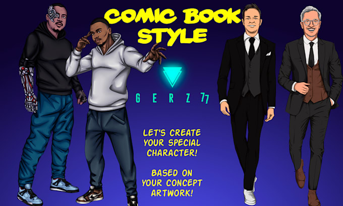 Draw in professional comic book styles by Gerz77 | Fiverr
