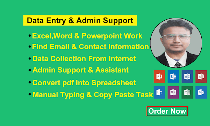 Do data entry and admin support by Zxylinkon | Fiverr