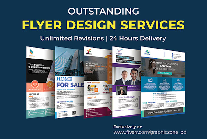 Design design a unique flyer, poster, brochure in 24 hrs by Graphiczone ...