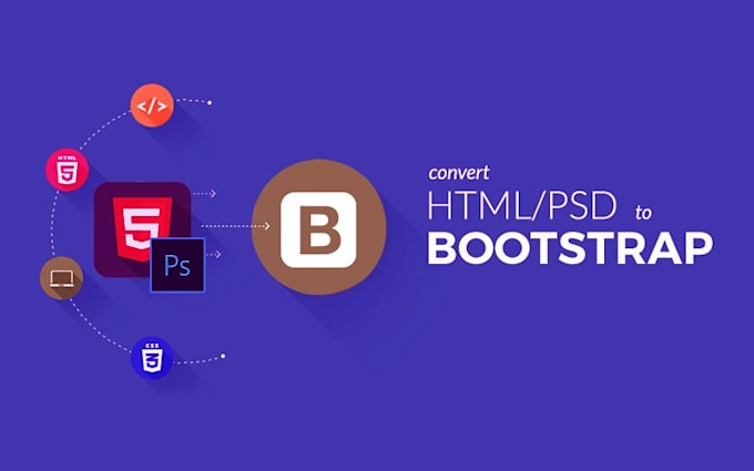 Convert psd to html, using bootstrap 4 by Eng_sarafawzi | Fiverr