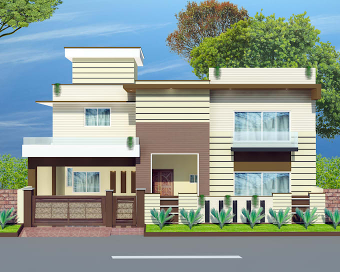 Do a beautiful exterior render in 3ds max by Faizan_umar | Fiverr