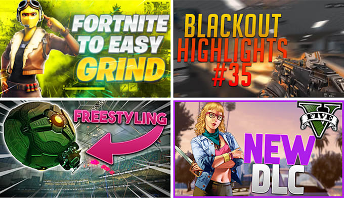 Design quality youtube gaming thumbnails in photoshop by ...