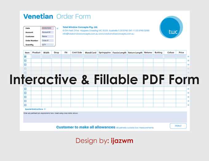 Design interactive, fillable, clickable and pdf forms by Ijazwm | Fiverr