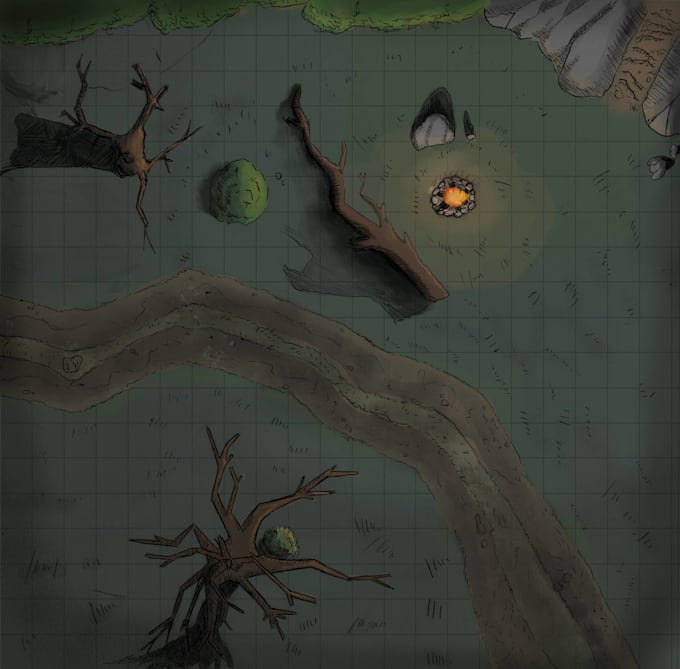 Make a hand drawn battle map for your rpg game by Rpg_cartography | Fiverr