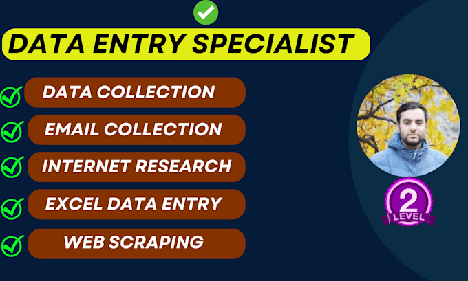 Do data entry, data extraction, email collection, data input by Teamgb | Fiverr