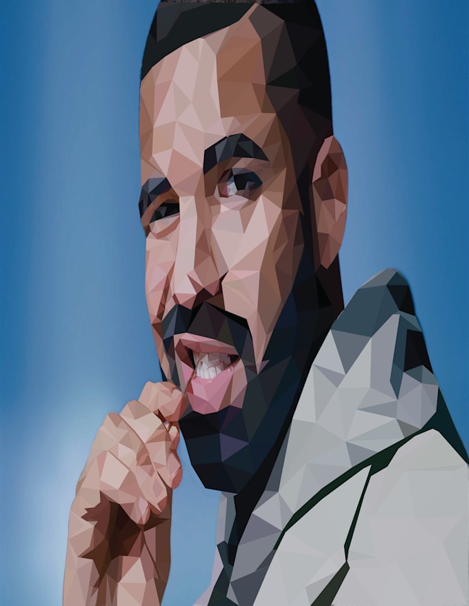 Create an amazing low poly vector art portraits for you by Mustafausse ...