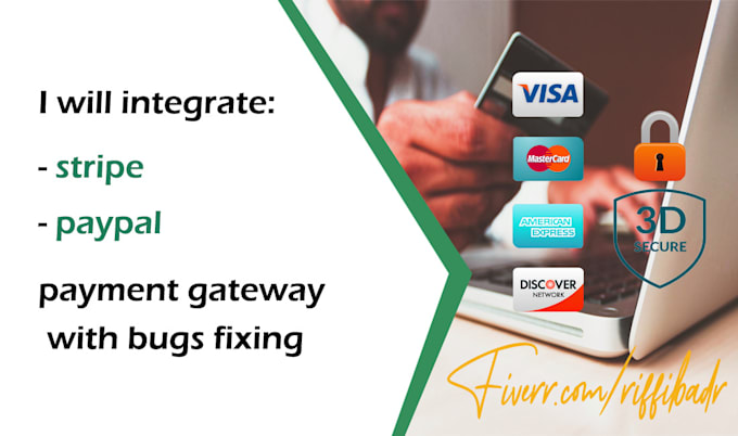 Integrate paypal or stripe payment gateway with the new sca rule 3d secure by Riffibadr | Fiverr