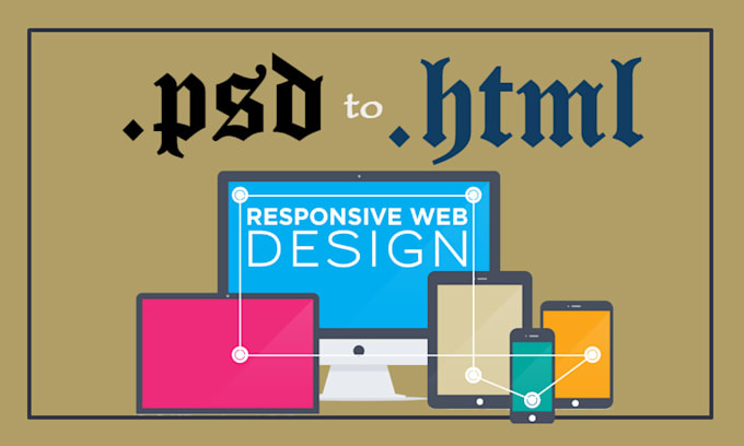 Convert psd to html with fully responsive by Talaviyadn | Fiverr