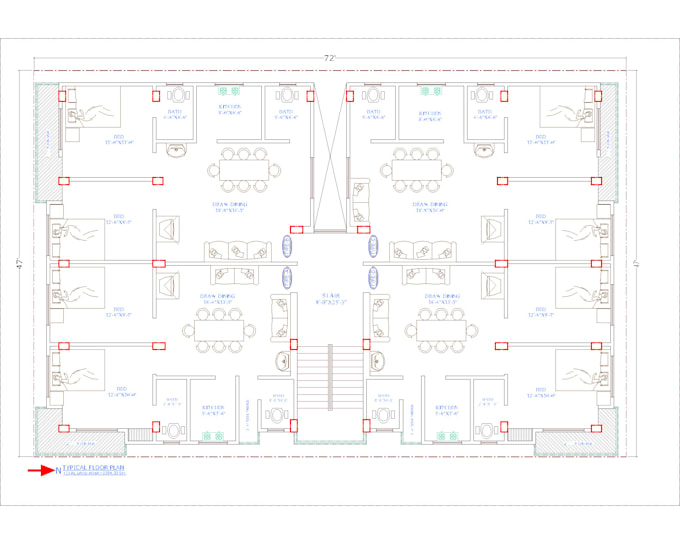 Draw any architectural civil floor plan or elevation in 2d3d by ...