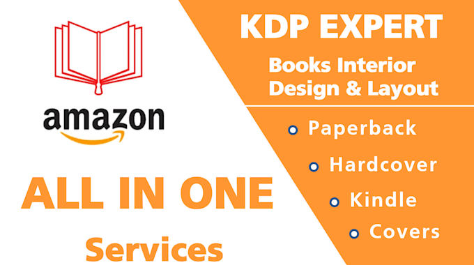Kdp books all in one, design, layout and upload by P1design | Fiverr
