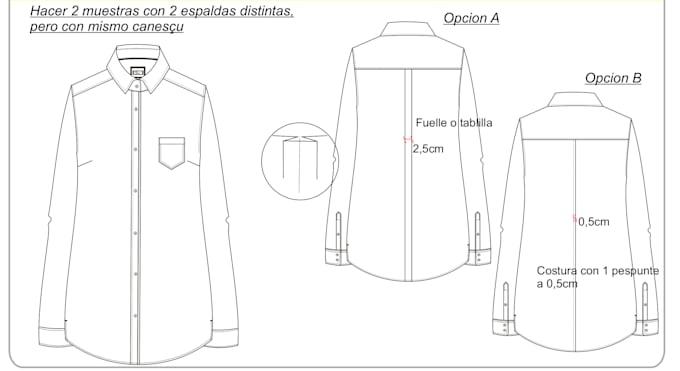Design a technical sheet for fashion designs by Mariavima | Fiverr