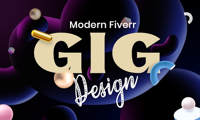Design modern fiverr gig image thumbnail by Mhamzar | Fiverr