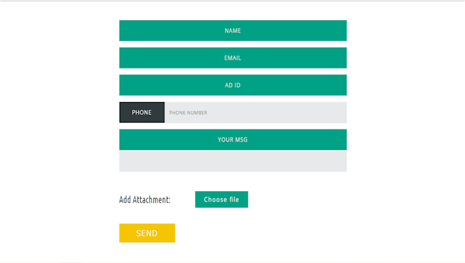 Develop php contact form, responsive html form by Faisal336 | Fiverr
