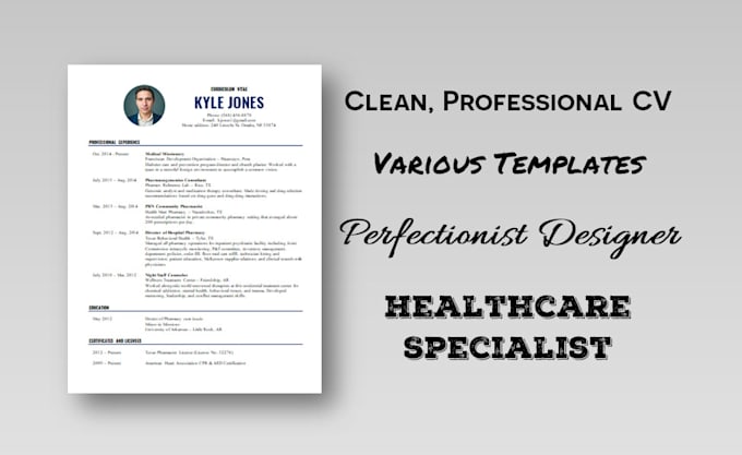 Design cvs for healthcare professionals by Jblair243 | Fiverr