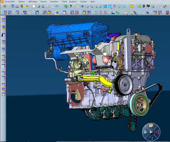 Hi, i would do 3d and 2d mechanical models using catia v5 by ...