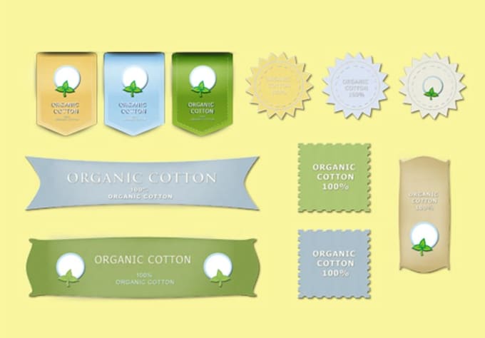 Give you a set of editable web labels for natural products that can be ...